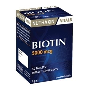 Nutraxin Biotin 5000 mcg 30 Tablet 75,00 TL